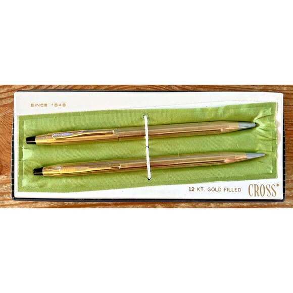 Cross | Other | Vintage Cross 2k Gold Filled Pen Pencil Set No 661 ...
